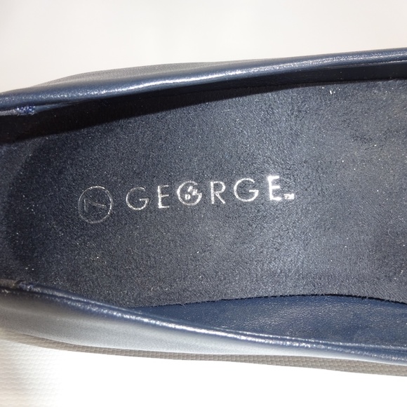 George | Shoes | George Womens Shoes Navy Blue Opened Toe Pump | Poshmark